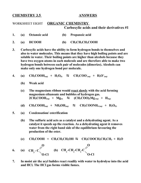 Chem 3.5 answers #6 | PDF