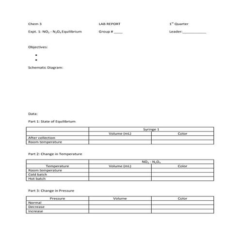 Chemistry 3: Lab Report 01 | DOCX