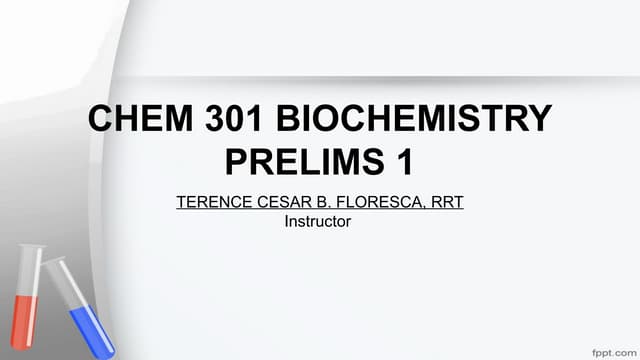 Introduction to biochemistry | PPT