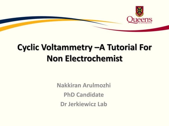 Cyclic voltammetry | PPTX