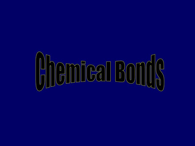 Ionic and covalent bonds | PPTX | Chemistry | Science