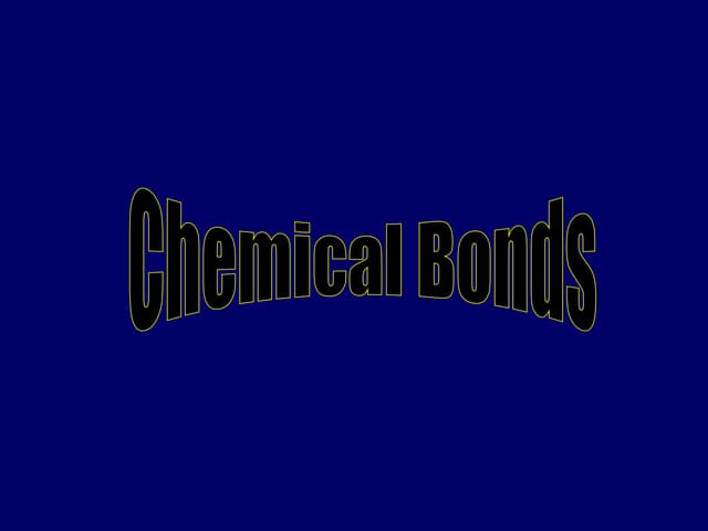 Ionic and covalent bonds | PPTX