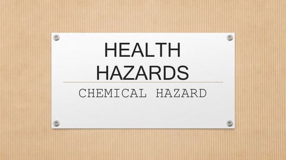 ENVIRONMENTAL HAZARDS | PPT