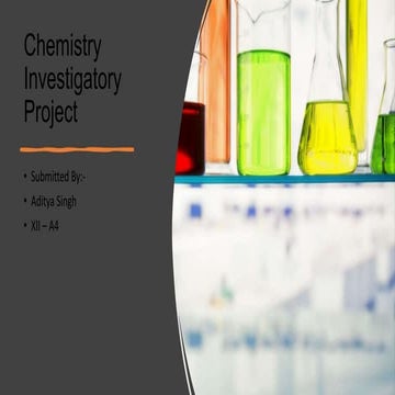 investigatory project casein Chemistry final | PPTX