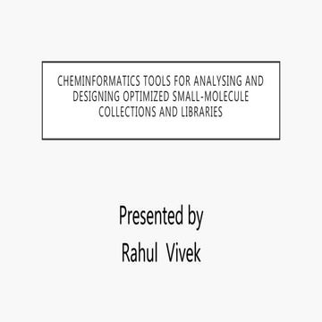 Chemi informatics | PPT