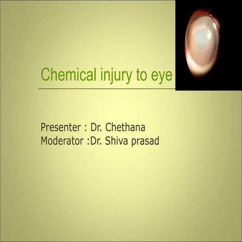 Chemical injury clinical manifestations | PPT