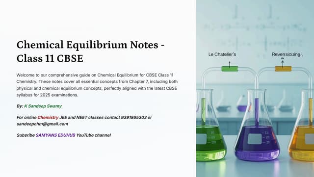 Chemistryppt chemical equilibrium | PPTX