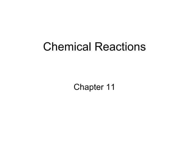 Chemical Reactions | Ppt