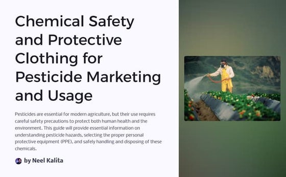 A Guide to Safe Handling of Pesticide in Agricultures | PPT