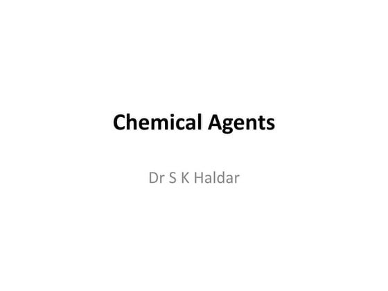 Chemical agents gases | DOCX