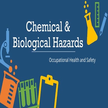 Comprehensive Overview of Chemical and Biological Occupational Hazards ...