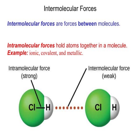 DESCRIBE THE GENERAL TYPES OF INTERMOLECULAR FORCES | PDF
