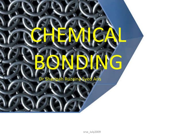 Chemical bonding Powerpoint | PPTX