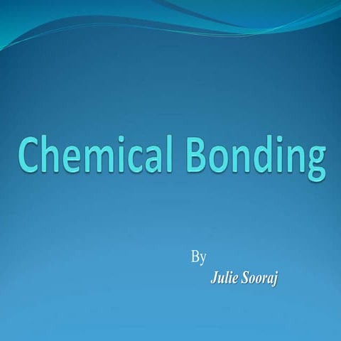 Chemical bonding | PPT