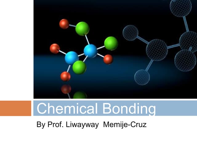 Chemical bonding Powerpoint | PPTX