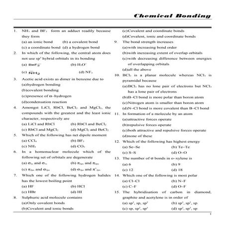 Chemical bonding | DOC