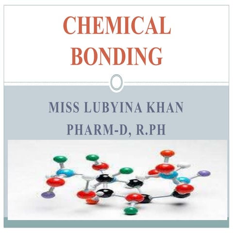 Chemical Bonding in biochemistry .pptx