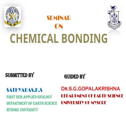 The structural principle in crystals CHEMICAL BONDING.ppt