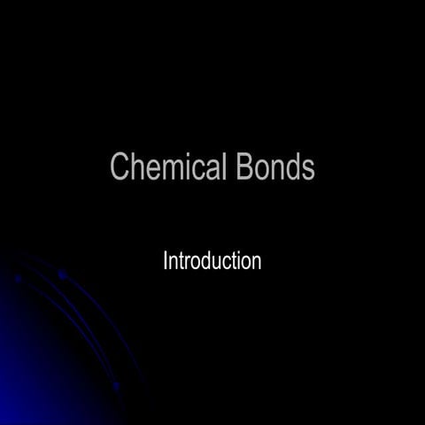 Chemical Bonds | PPT