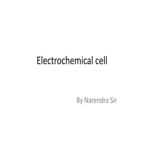 Chemical cell | PPT