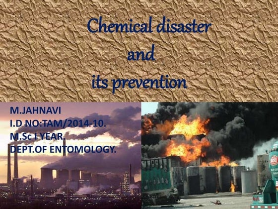 Chemical disasters | PPTX