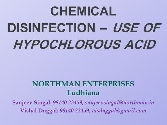 Disinfectant | PPT