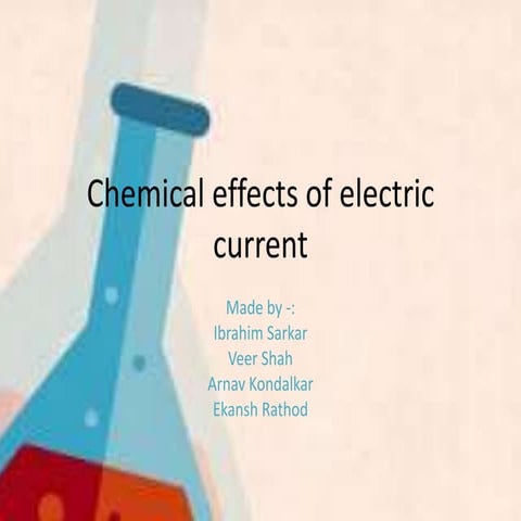 Chemical effects of electric current.pptx | Chemistry | Science