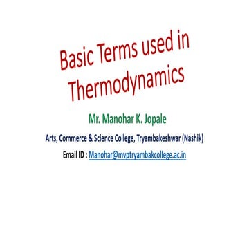Chemical Energetics 03 , Thermodynamics Basic Concept | PPT