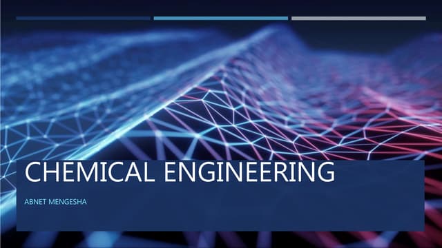 Chemical Engineer | PPTX