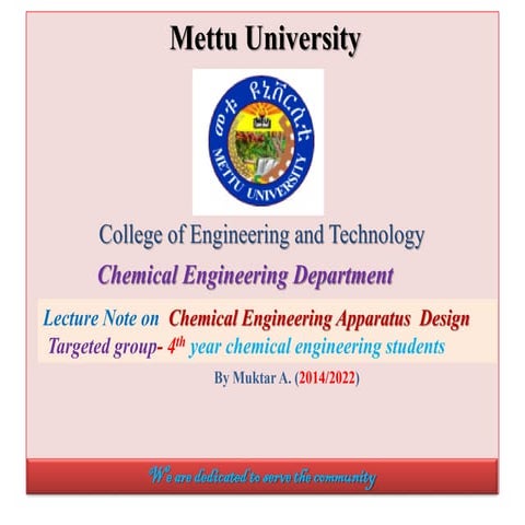 Chemical Engineering Apparatus Design Lecture note.pdf