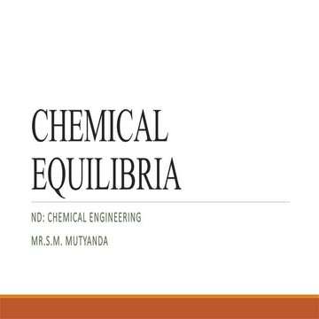 CHEMICAL EQUILIBRIA advanced level chemistry .pptx