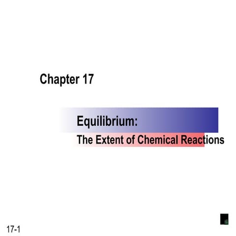 Chemical equilibrium | PPT