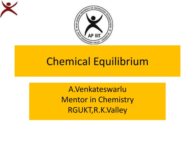 Chemistryppt chemical equilibrium | PPTX