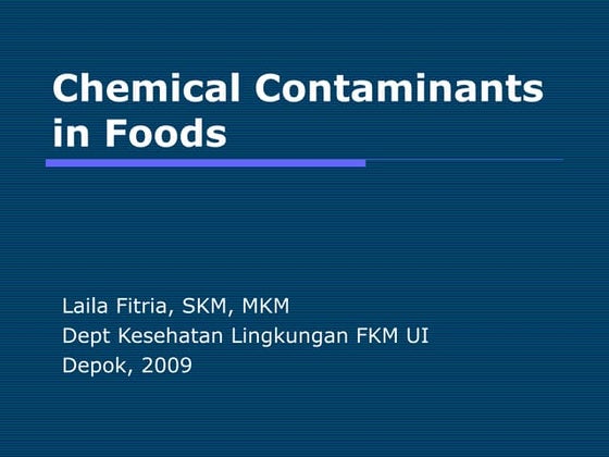 Physical chemical dan mikroorganisme hazard in food | PPT