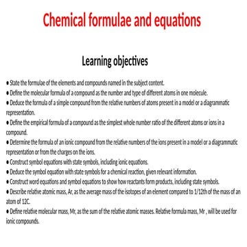 writing chemical formulas | PPTX