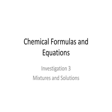 Chemical formulas | PPT