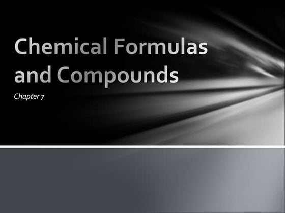 chemical formula | PPT