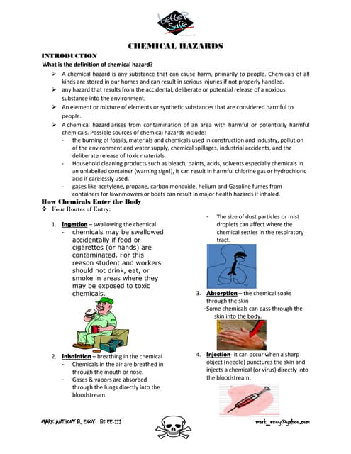 Chemical hazards | PPTX | Lung and Respiratory Health | Diseases and ...