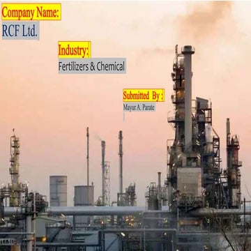 Chemical Industry- Rashtriya Chemical Fertilizers (RCF) .pptx