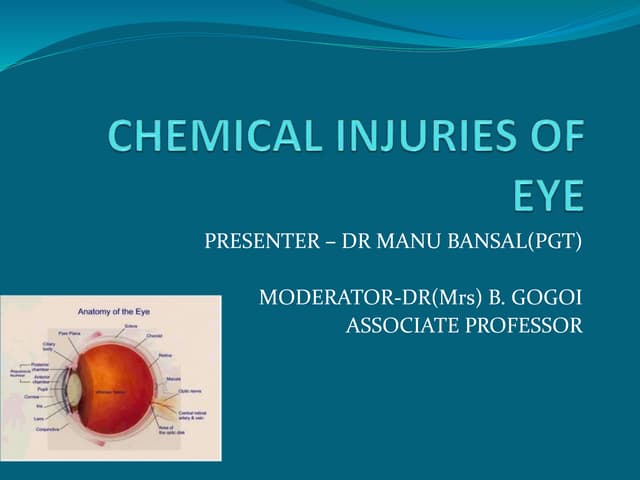 Ocular Chemical Injury | PPTX