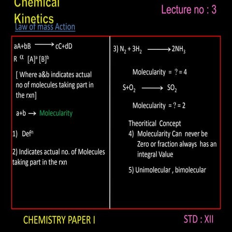 Chemical kinetics | PPT