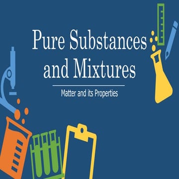 Mixtures and Separations | PPT