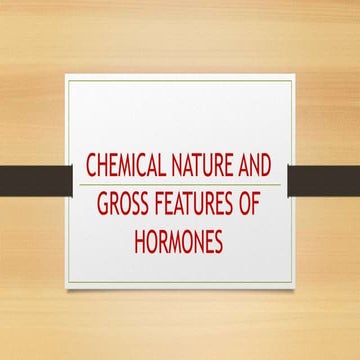 Hormones and its classification | PDF
