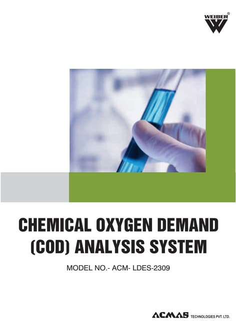 chemical oxygen demand -analysis using APHA manual | PPTX