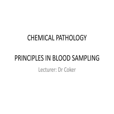 CHEMICAL PATHOLOGY.pptx55555555555555555 | PPTX