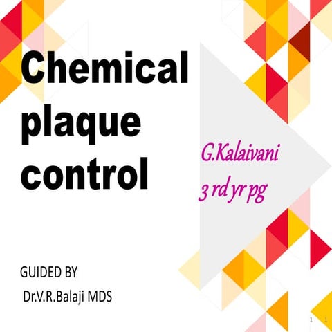 Chemical plaque control | PPTX