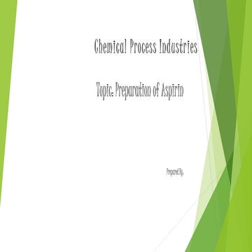 manufacturing process of Aspirin.pptx