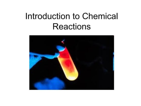 Chemical reactions and equations | PPT