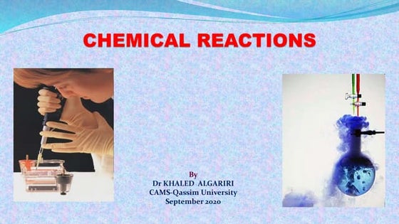 evidence of a chemical reaction | PPT
