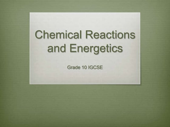 Factors Affecting Reaction Rates | PPTX